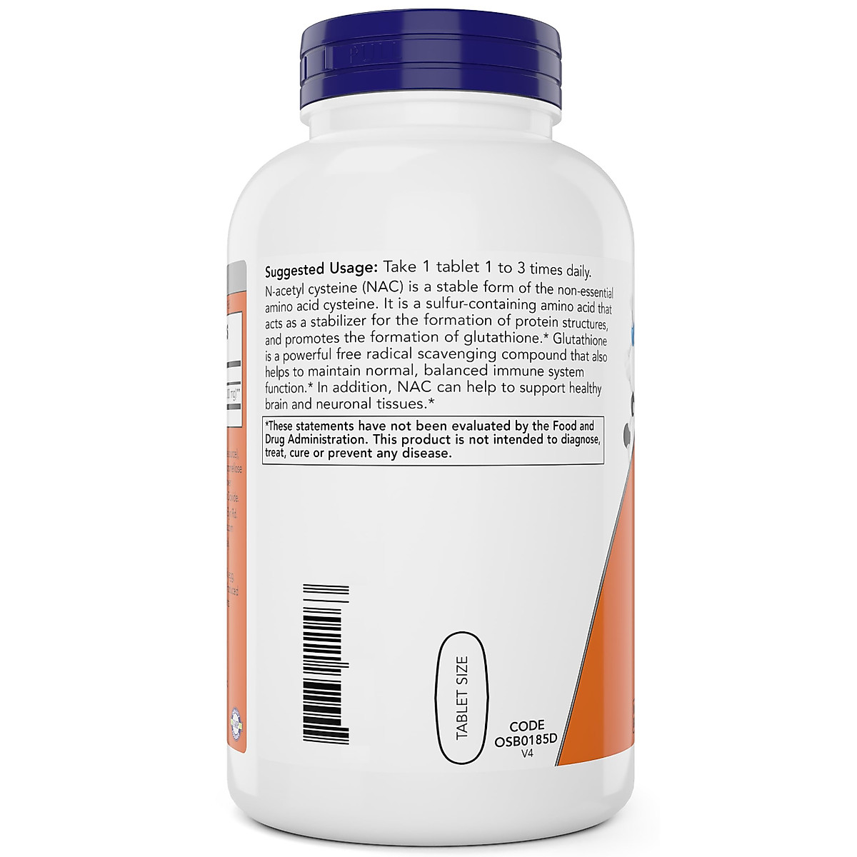 Now NAC, 1000 mg, 250 Tablets, Vegetarian and Vegan, Non-GMO