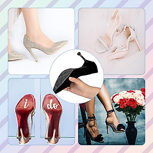 Boao 2 Rolls Sole Protector Stickers for High Heel Shoes Self Adhesive Cover Protector Clear Sole Nonslip Bottoms Women(n4 x 30 Inch)
