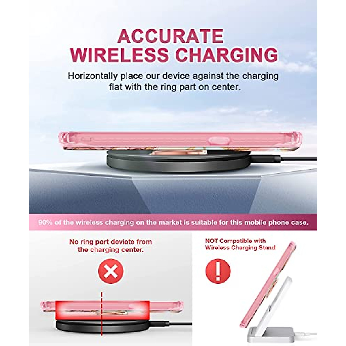 Btscase for iPhone 12 Pro Max Case 6.7 Inch, Built-in Screen Protector with 360° Ring Holder Kickstand, Full Body Dual Layer Rugged Shockproof Protective Cover, Rose Gold