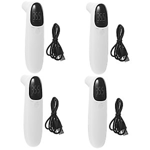 ABOOFAN 4 Sets pet Thermometer pet Ear Digital pet Temperature Monitor cat Temperature Detector pet Special Animals Temperature Monitor Small Animal Major Forehead Thermometer Baby Plastic
