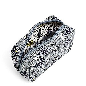 Vera Bradley Women's Cotton Zip-around Essential Oil Case, Plaza Tile - Recycled Cotton, One Size