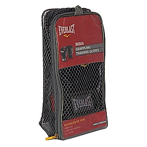 Everlast Train Advanced MMA 7-Ounce Grappling / Training Gloves (Black, Small/Medium)