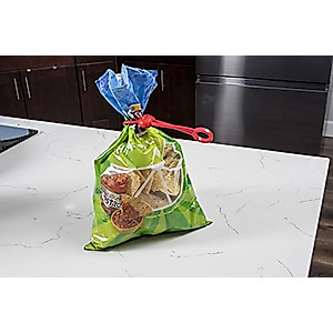 Fresh Fare Innovative Chip Clip Replacement Keep Snacks Fresh, Standard, Blue, Green, Red