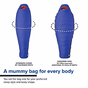 Big Agnes Women's Torchlight (600 DownTek) Sleeping Bag, 20 Degree, Regular