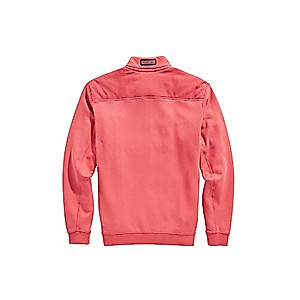 vineyard vines Men's Collegiate Shep Shirt 1/4-Zip Pullover, Jetty Red, Small