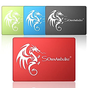 Somnambulist 120GB 240GB 480GB SATA3 SSD Hard Drive 2.5 inch Solid State Drive SSD (Red Dragon-120G)