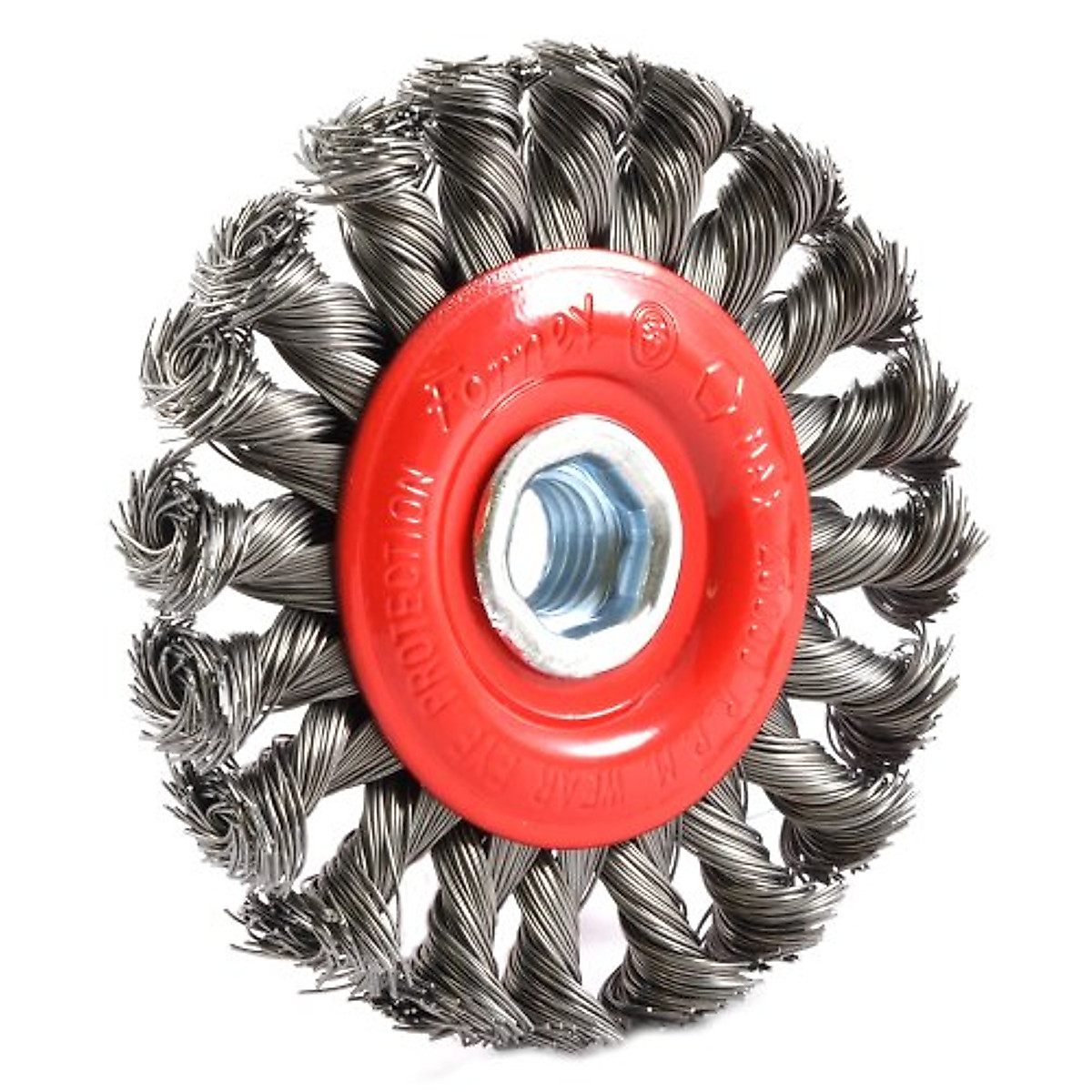 Forney 72759 4-Inch x .020 x 5/8-11 Knot Wire Wheel