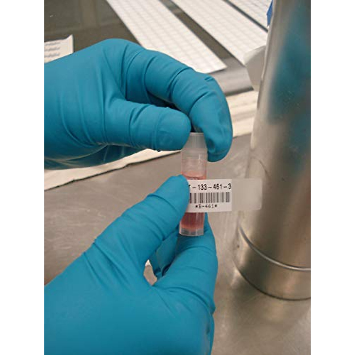 Brady Authentic (M21-500-461) Extreme-Temp Resistant Label for Lab, Equipment, and Asset Tracking Labeling, Black on White- For M210, M210-LAB, M211, BMP21-PLUS and BMP21-LAB Printers, .5" W, 21' L
