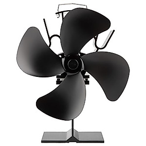 Home-Complete Stove Fan- Heat Powered Fan for Wood Burning Stoves or Fireplaces-Quiet and Low Maintenance, Disperses Warm Air Through House