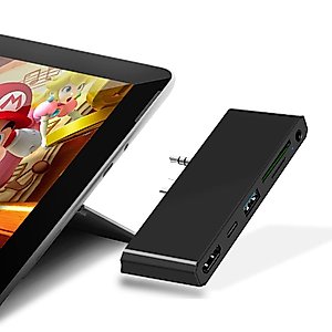 GreenByte Surface GO 1 2 3 Docking Station, USB Type C Hub HDMI Adapter 5 in 1 4K USB C to HDMI, 2 USB 3.0 Ports, Audio/Mic Output(Headset) for Microsoft Surface GO