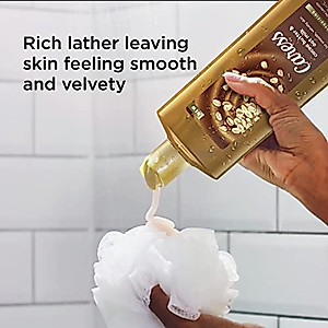 Caress Body Wash for Women, Cocoa Butter & Oat Milk, Shower Gel Moisturizing Body Wash Leaves Skin Feeling Instantly Moisturized, 18.6 oz, 6 Pack