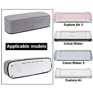 TRO&HOM Cover for Cricut Maker 3,Cricut Maker Dust Cover with Back Pockets for Tool Set Cricut Accessories, Pens,Compatible for Cicut Maker, Cicut Maker 3, Cicut Explorer 3 Dust Cover