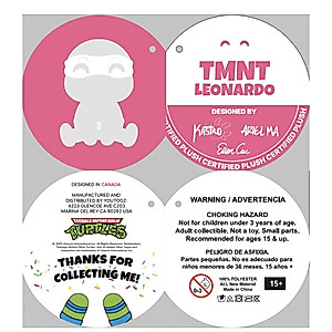 You Tooz Leonardo Plush Toy, 9 Inch Teenage Mutant Ninja Turtles Plushie, Blue Uniform, Soft Stuffed Toy for Ages 15 and Up