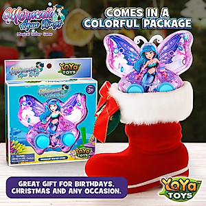 YoYa Toys Mermaid Butterfly Ring Toss Handheld Game - Games for Kids Handheld with Underwater Princess, Classic-Style Retro Game, Portable & Travel-Friendly Handheld Games for Kids