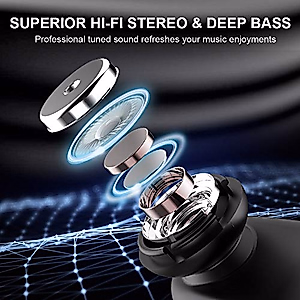 Wireless Earbuds, Bluetooth 5.1 Wireless Headphones Sports Wireless Earphones in Ear Noise Cancelling Earbuds with Mic Deep Bass Sport Earhooks IP7 Waterproof 40H Playtime Headset for Running Sports