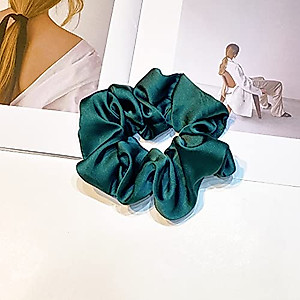 6 Pieces Satin Silk Scrunchies for hair, Big Hair Scrunchies Satin Hair Ties Ponytail Holder No Hurt Your Hair
