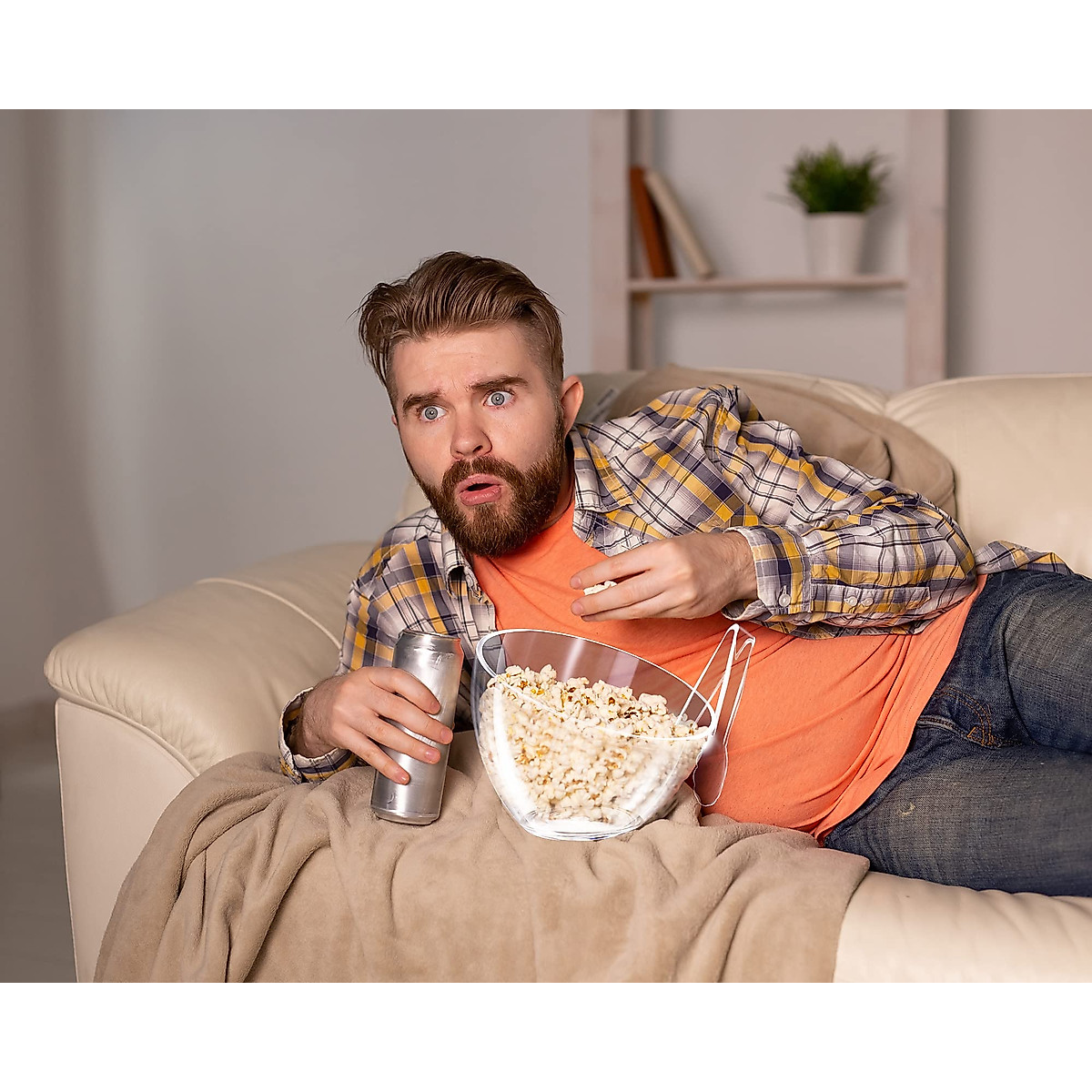 8 Pcs Acrylic Bowls Angled Plastic Bowls with Tongs Clear Salad Serving Bowls Thick Acrylic Serving Bowls for Parties Snack Candy Bowls Buffet Containers for Pasta, Chips, Fruit, Prep