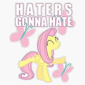 Fluttershy and Butterflies Bumper Sticker Vinyl Decal 5"