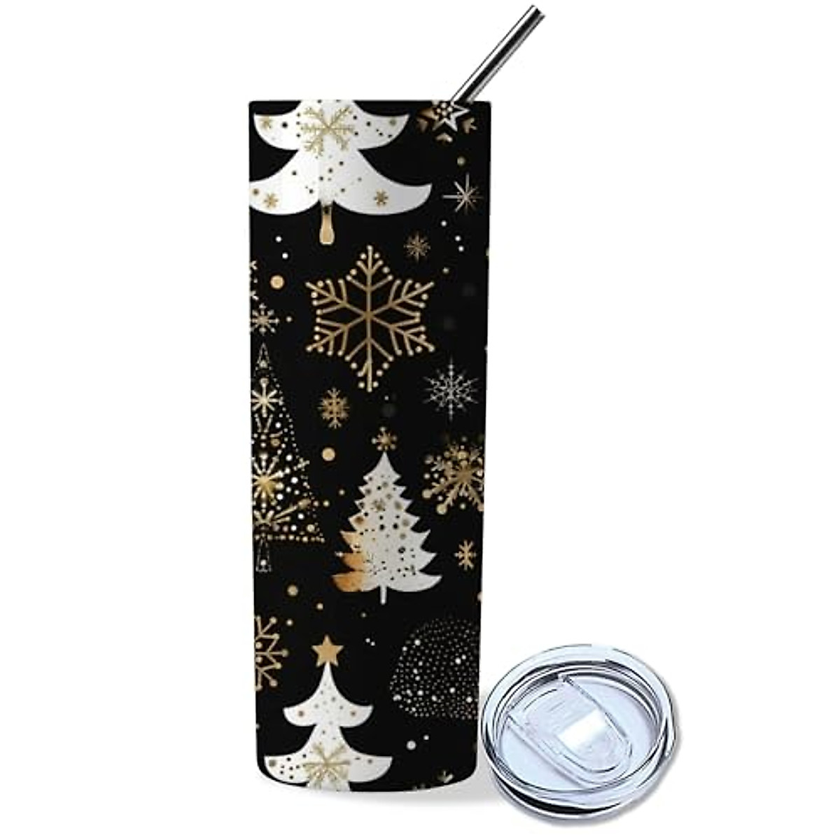 Medpol Christmas Tree insulated tumblers，Christmas Tree coffee cup Gift，Christmas Tree Drinking Glasses-Tea Cup-Coffee Mug tumbler with lid and straw 20 oz insulated tumbler cups