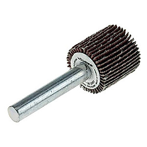 Weiler 30717 3/4" x 3/4" x 80AO Wolverine Coated Abrasive Flap Wheel, 1/4" Stem (Pack of 10)