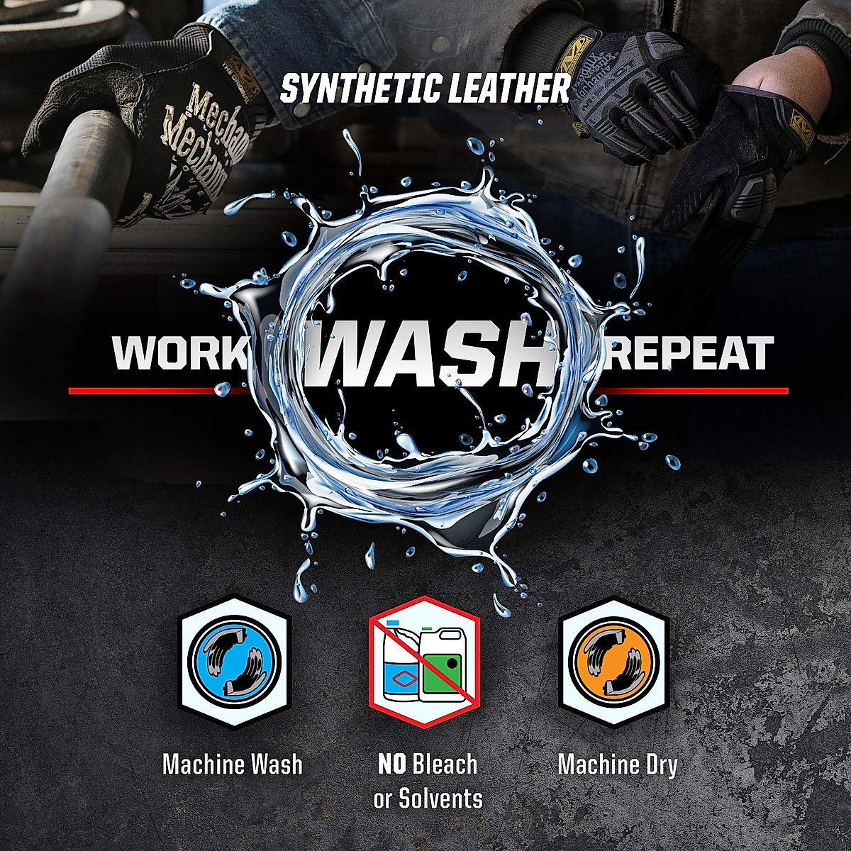 Mechanix Wear: FastFit Tactical Gloves with Elastic Cuff for Secure Fit, Work Gloves with Flexible Grip for Multi-Purpose Use, Durable Touchscreen Capable Safety Gloves for Men (MultiCam, Small)