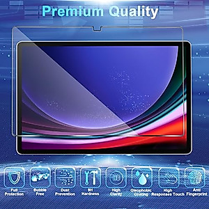CWQZGUF 2 Pack Galaxy Tab S7 FE/S9 Plus/S8 Plus/S7 Plus 12.4 Inch Tempered Glass Screen Protector, 9H Hardness, High Clarity, Anti-Shatter, Bubble Free for Samsung Galaxy Tab S7 FE 5G/S9 Plus/S8