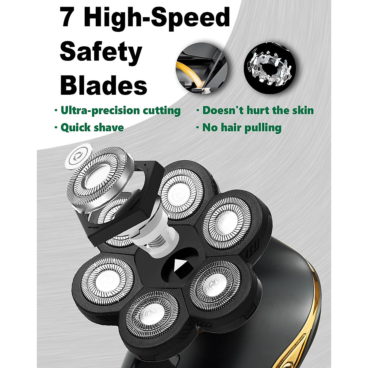 Amble 5-in-1 Electric Shavers Rotary Cutter Head - Accessories - 1 Cutter Head - Not Include Machine