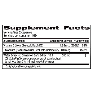 TruNature Advanced Strength Cinsulin, Cranberry, 200 Count