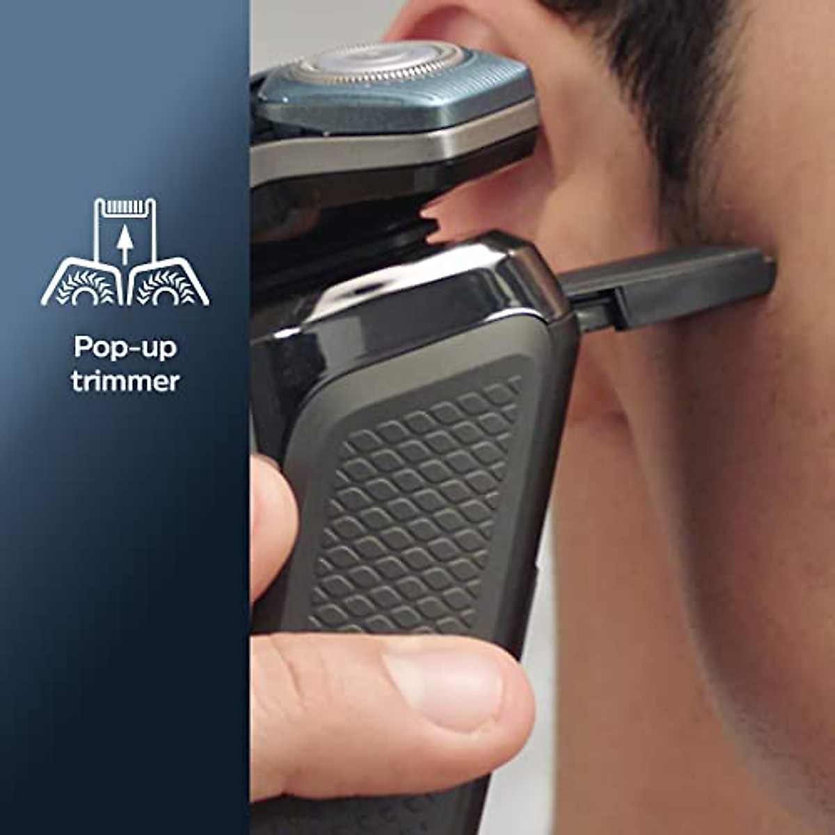 Philips Norelco Shaver 7500, Rechargeable Wet & Dry Electric Shaver with SenseIQ Technology, Quick Clean Pod, Travel Case and Pop-up Trimmer, S7783/84