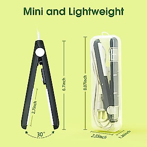 NOVFIT Mini Bag Sealer Heat Seal, Handheld Food Sealer Bag Resealer for Food Storage, Portable Smart Heat Sealer Machine for Food Bags, Black