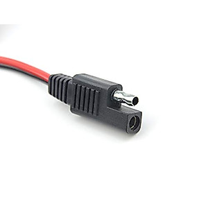 WMYCONGCONG 3 PCS SAE Y Splitter Adapter Cable SAE to SAE DC Power Automotive Extension Cable Quick Disconnect Plug + 3 PCS 2 Pin SAE Quick Disconnect Plug 18AWG 300mm