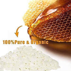 JHENG 2-lb Pure White Beeswax Pellets-100% Pure