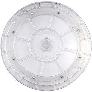 Lazy Susan , Orchidtent Turntable Organizer Heavy Duty Rotating Swivel Steel Ball Bearings Stand for Monitor/TV Computer Laptop Kitchen Corner Cabinet Spices Patio Table Jewelry Organizer 8 inch white