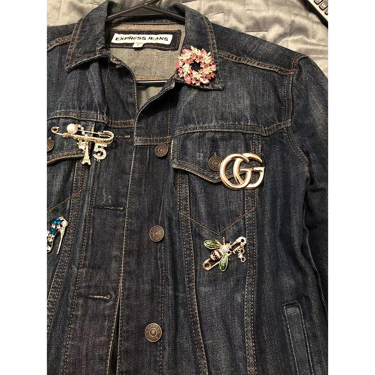 Honbay 20PCS 3Inch Heavy Duty Extra Large Safety Pins for Blankets, Skirts, Kilts, Crafts (Silver)