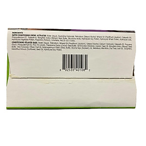 African Pride Olive Miracle Deep Conditioning No-Lye Relaxer - Super Kit 8-Count