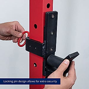 Titan Fitness T-3 Series Roller J-Hooks, Rated 1,000 LB Per Pair, Power Rack Attachment, Smooth Barbell Racking