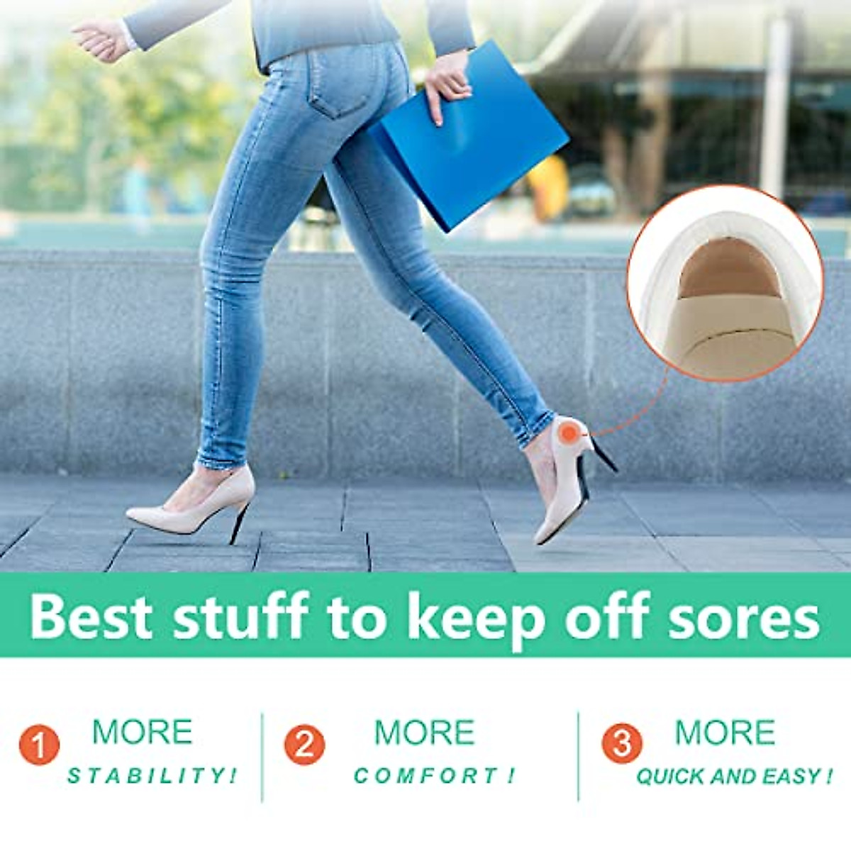 Moleskin for Feet Blisters, Moleskin Tape Flannel Adhesive Pads, Blister Prevention Tape, Moleskin Pads for Feet, Heel Stickers Protection Pad, Blister Bandage Reduce Pressure and Friction- 10 Sheets