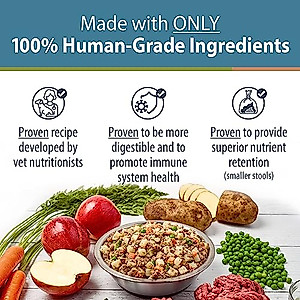 JustFoodForDogs Pantry Fresh Dog Food, Human Grade Beef & Russet Potato (12 Pack)