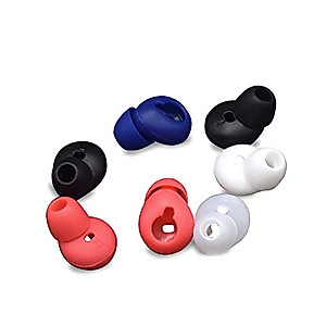 Earphone Sleeve- 5 Pairs Headset Cover Silicone Anti- Slip Replacement Earpads Ear Gel for Gear Circle SM- R130 (Watermelon Red) Earphone Sleeve