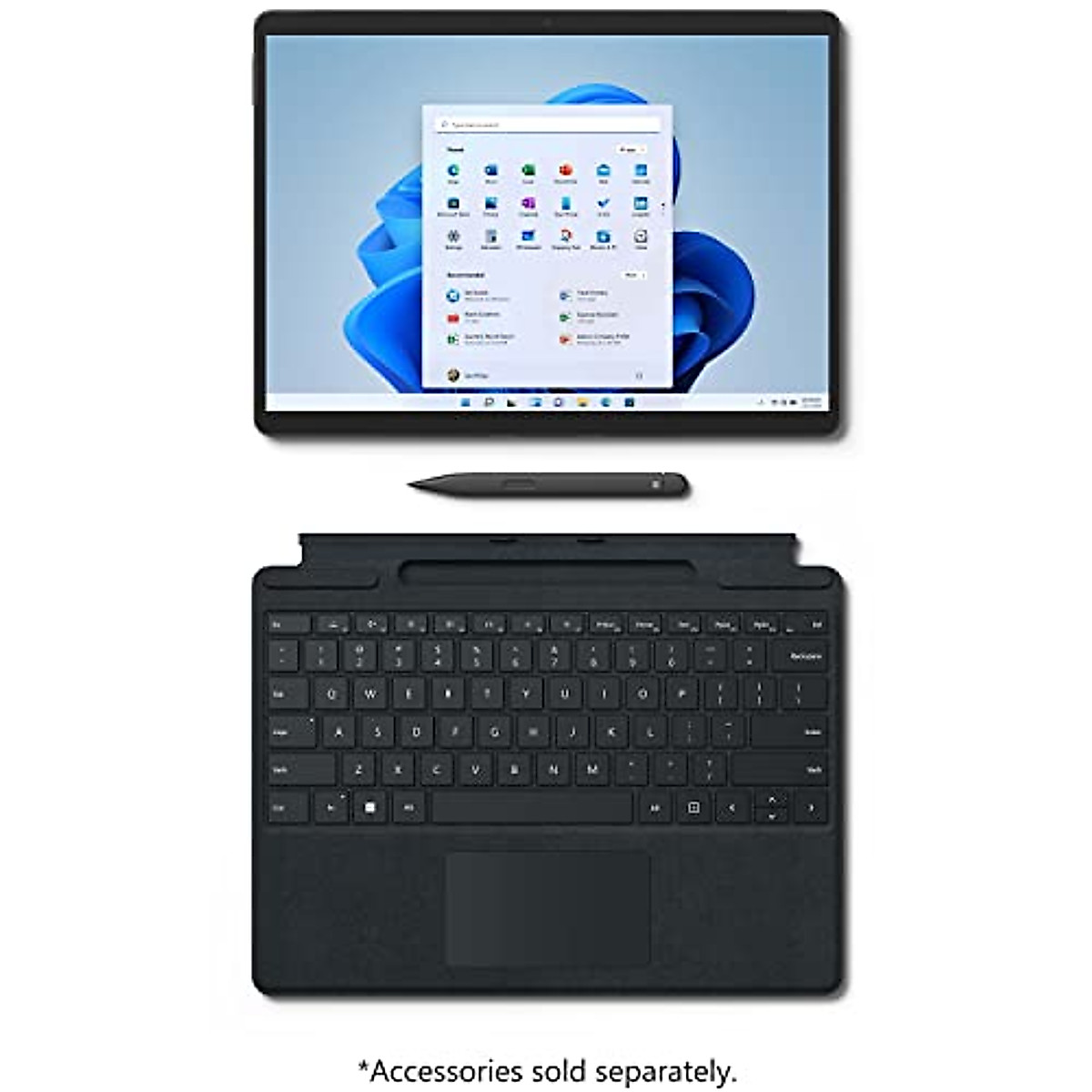 Microsoft 8PQ-00017 Surface Pro 8 13" Touch Intel i5-1135G7 8GB/256GB - Graphite Bundle with Elite Suite 18 Software + 1 YR CPS Enhanced Protection Pack