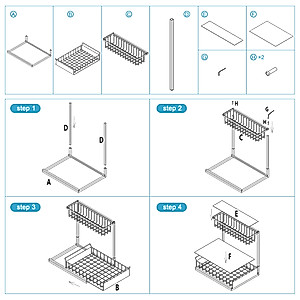 reepor 2 Pack Under Sink Organizer,2-Tier Pull Out Cabinet Organizer Under Kitchen Sink Organizer,Under Cabinet Storage Multi-Use for Bathroom Laundry Kitchen
