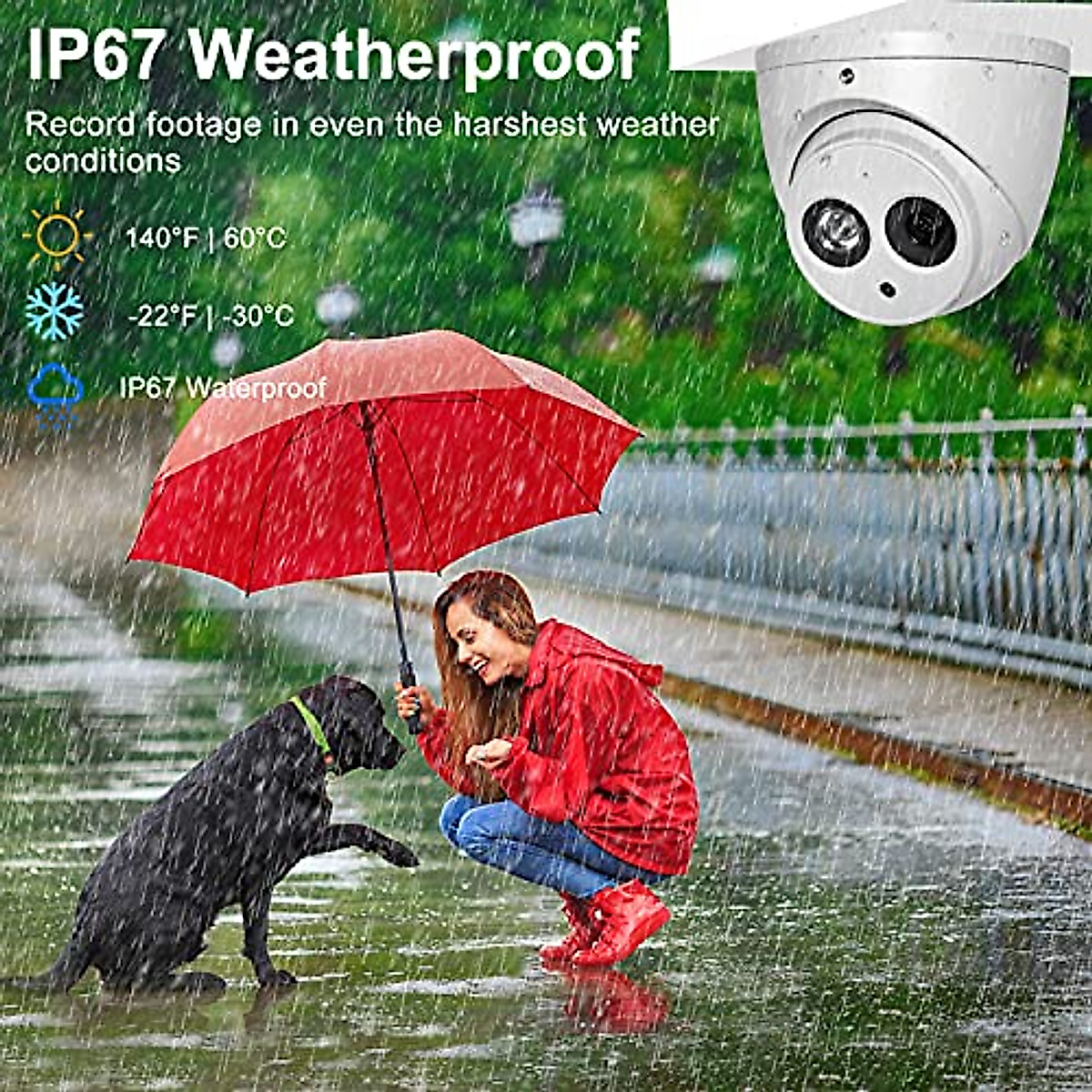 CALUCAM 6MP Starlight PoE Camera (6MP Turret White)