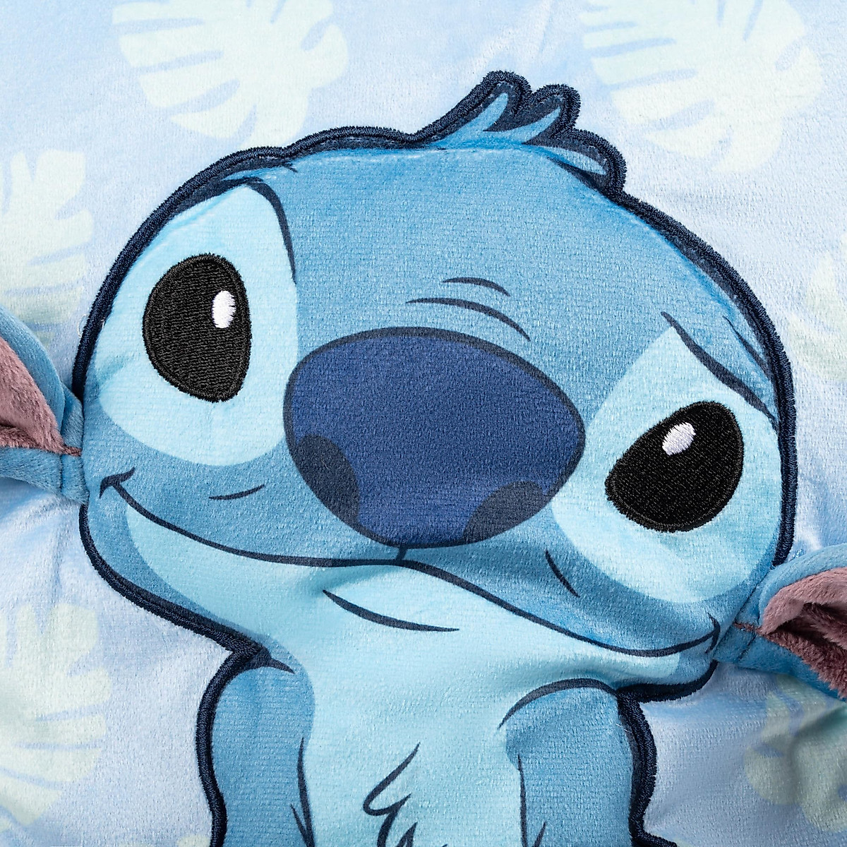 Disney Lilo and Stitch 3D Snuggle Pillow - Super Soft Blue Plush Pillow - Measures 15 Inches