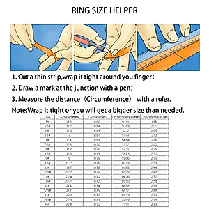 Ccjcinata Custom Fully Personalized Class Rings for Women High School 10kt White Gold Rings Birthstone Graduation Rings Size 5-15 High School Rings for Women