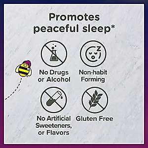 Zarbee's Kids 1mg Melatonin Gummy, Drug-Free & Effective Sleep Supplement for Children Ages 3 and Up, Natural Berry Flavored Gummies, 80 Count