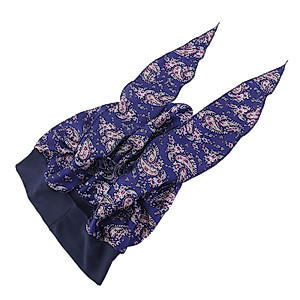 Pre Tied Head Scarves 3 Packed Slip On Beanies Chemo Covers Cap for Women (D6-Long Strap-3 Packed)