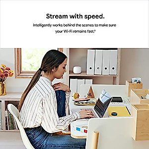 Google Nest WiFi Router – 4x4 AC2200 Mesh Wi-Fi Router with 2200 sq ft Coverage (Renewed)