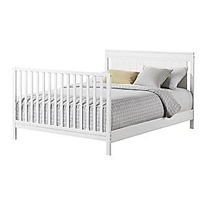 Oxford Baby Lazio 4-in-1 Convertible Crib, Snow White, GreenGuard Gold Certified