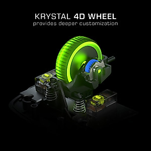 ROCCAT Kone XP PC Gaming Mouse with 3D AIMO RGB Lighting, 19K DPI Optical Sensor, 4D Krystal Scroll Wheel, Multi-Button Design, Wired Computer Mouse – Black