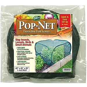 Gardeneer by Dalen Pop-Net Portable Protective Enclosure – Lightweight and Weatherproof – Easy DIY Installation – Safeguard Your Plants Against Garden Pests - 40" x 40" x 20"